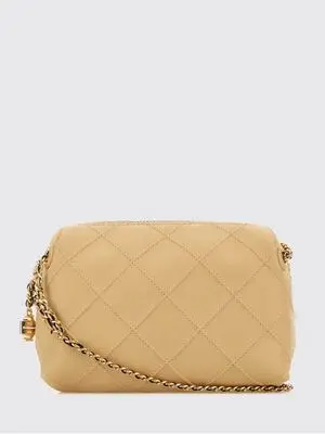 Tory Burch Fleming Matelassé Leather Bag - Beige