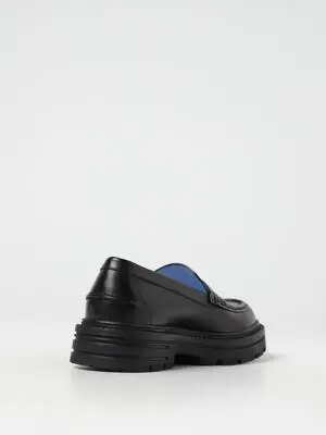 Versace Leather Loafers With Lug Sole