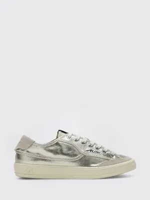 AUTRY Laminated Leather Windscape Sneakers - Platinum