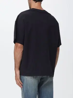 MSGM Relaxed Fit Cotton Crewneck T-shirt With Contrast Slogan Print