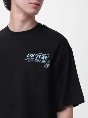 Versace Oversized Cotton T-shirt With Logo