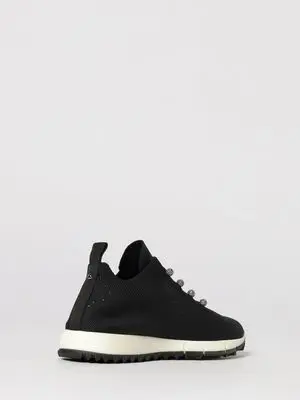 JIMMY CHOO Veles Embroidered Sequined Stretch Jersey Sneakers - Black