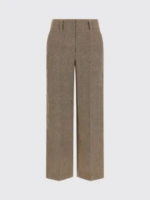 Brunello Cucinelli Prince Of Wales Check Linen Trousers