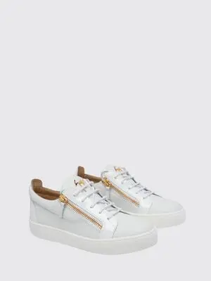 GIUSEPPE ZANOTTI Frankie Leather And Patent Leather Sneakers
