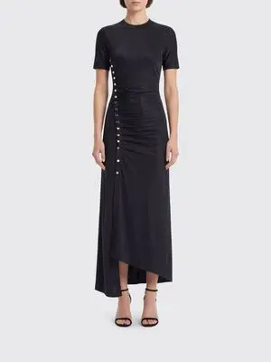Rabanne Button Detail Dress - Black