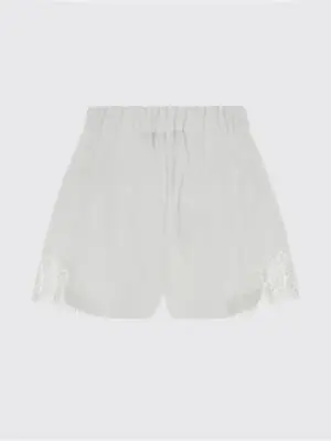 Versace Cotton And Lace Jogging Shorts