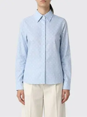 Casablanca Cotton Shirt With Logo - Blue