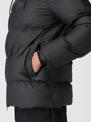 Rains Quilted Zip Up Jacket With Hood