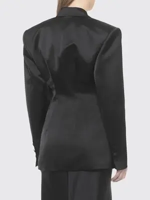 Andamane Double Breasted Satin Blazer