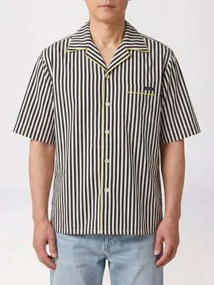 Dolce & Gabbana Pajama-style Cotton And Silk Shirt With Cuban Collar - Striped