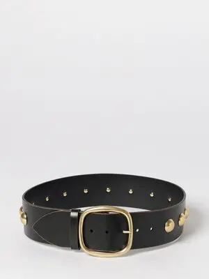 Chloé Belt With Gold Tone Studs - Black