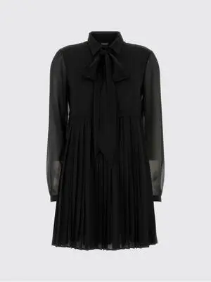 Versace Satin Crepe Shirt Dress