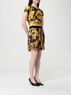 Versace Pleated Crêpe Skirt