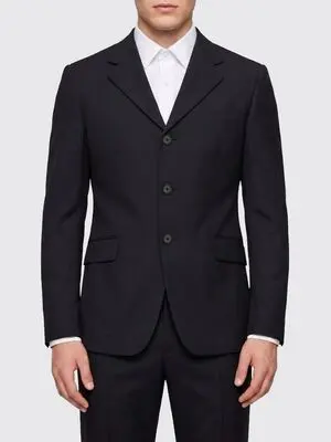 JIL SANDER Single-breasted Pure Virgin Wool Blazer With Classic Lapels And Flap Pockets - Black