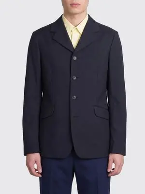 JIL SANDER Single-breasted Pure Virgin Wool Blazer With Classic Lapels And Flap Pockets - Blue