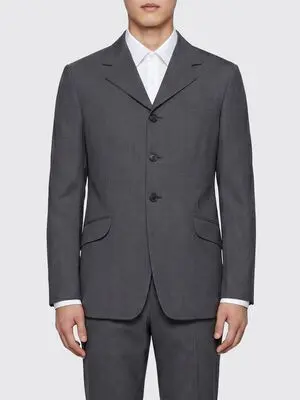 JIL SANDER Single-breasted Pure Virgin Wool Blazer With Classic Lapels And Flap Pockets - Grey