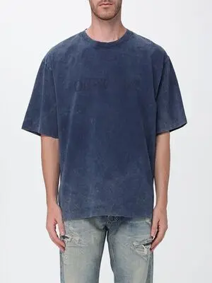 Off-White Cotton T-shirt With Logo - Blue 2
