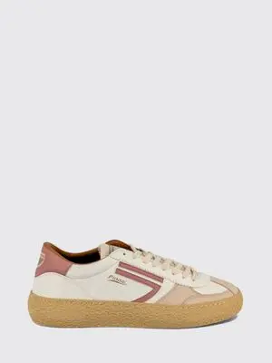 PURAAI 1.01 Vintage Vegan Leather Sneakers With Applied Logo - Bianco 3