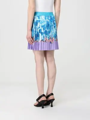 Versace Pleated Crepe Mini Skirt