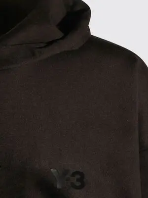 Y3 Velvet Hoodie With Drawstring And Kangaroo Pocket