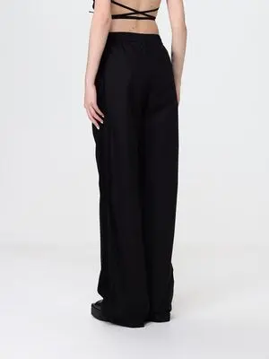 MSGM High-waisted Embroidered Lace Palazzo Pants