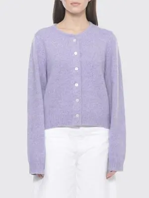 Guest In Residence Cashmere And Silk Cardigan - Violet
