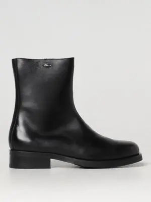 Our Legacy Camion Leather Ankle Boots With Vibram Rubber Sole - Black