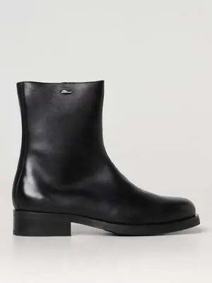 Our Legacy Camion Leather Ankle Boots With Vibram Rubber Sole - Black