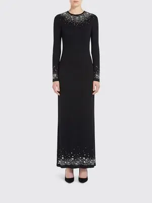Rabanne Studded Jersey Long Dress - Black