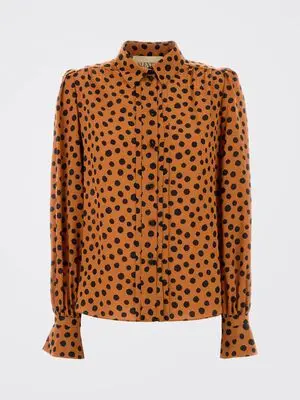 Valentino Garavani Pure Silk Polka Dot Print Shirt