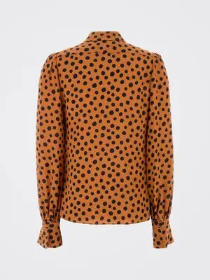 Valentino Garavani Pure Silk Polka Dot Print Shirt