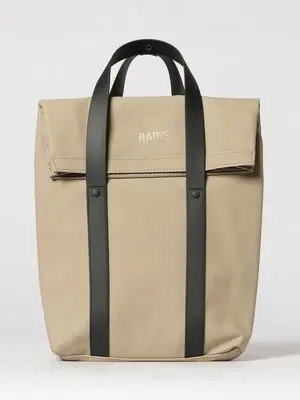 Rains Waterproof 2 Way Backpack In Polyester - Beige
