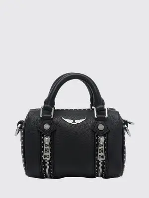 Zadig&Voltaire Sunny Studded Grained Calf Leather Mini Bag - Black