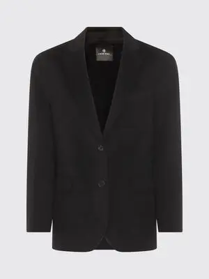 ANINE BING Quinn Single-breasted Blazer In Wool And Cashmere Blend - Black