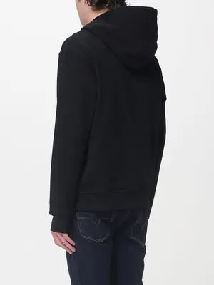 Versace Cotton Hoodie With Logo