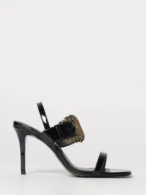 Versace Patent Leather Sandals - Black