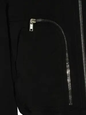 Rick Owens Polyamide Bomber Jacket With Biker Collar And Zip Closure