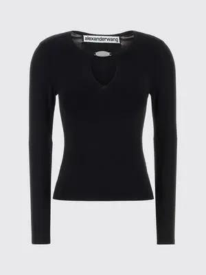 Alexander Wang Viscose Top With Metal Plaque