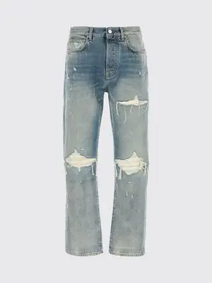 Amiri Distressed Denim Straight Jeans