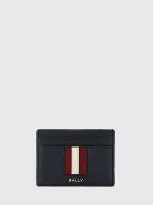 Bally Grained Leather Card Holder - Black