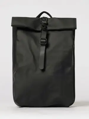 Rains Waterproof Rolltop Rucksack In Polyester - Black