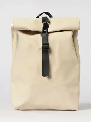 Rains Waterproof Rolltop Rucksack In Polyester - Sand