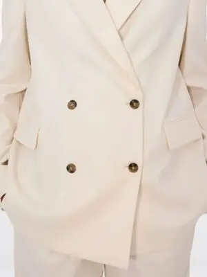 Loulou De Saison Virgin Wool Double-breasted Blazer - Pink