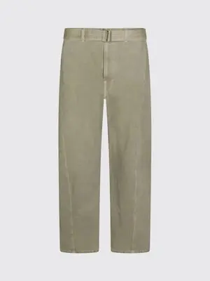 LEMAIRE Wide Leg Cotton Trousers With Adjustable Belt