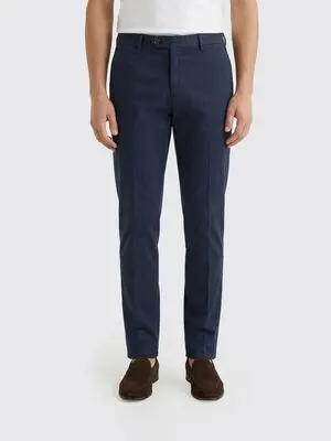 PT TORINO Stretch Cotton And Silk Chino Trousers - Blue