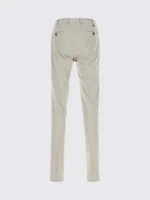 PT TORINO Stretch Cotton And Silk Chino Trousers - Grey 1