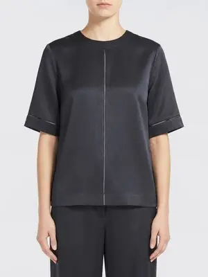 Loulou De Saison Satin Blouse - Black