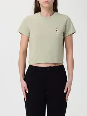 Maison Kitsuné Logo Cotton T-shirts - Green