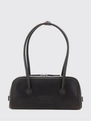 MARGESHERWOOD Aged Leather Boston Bag - Black