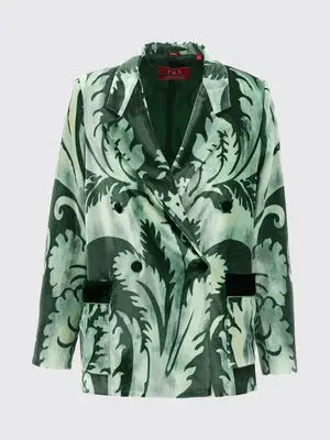 F.R.S FOR RESTLESS SLEEPERS Double Breasted Printed Blazer